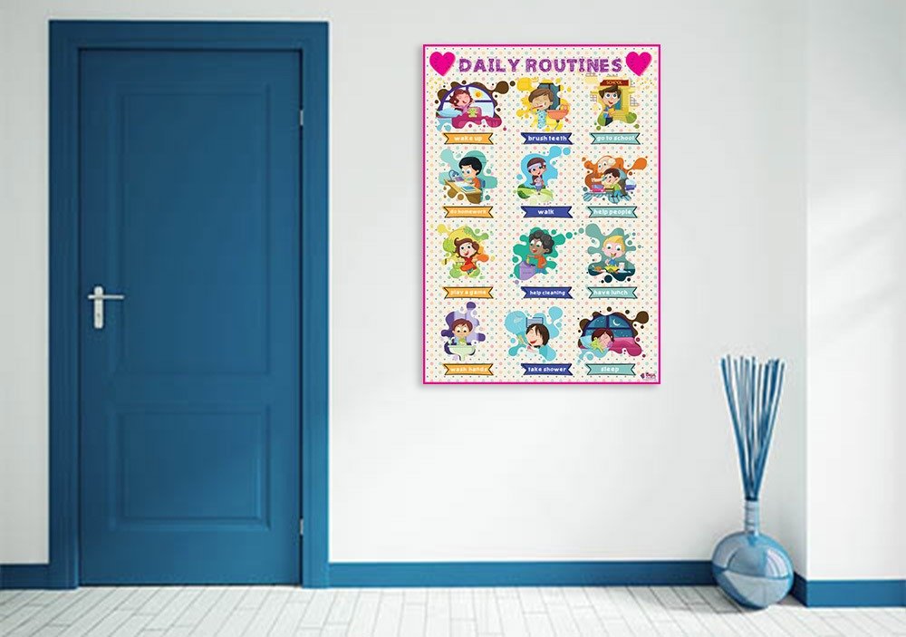 Daily Routines Poster | okulkapigiydirme.net